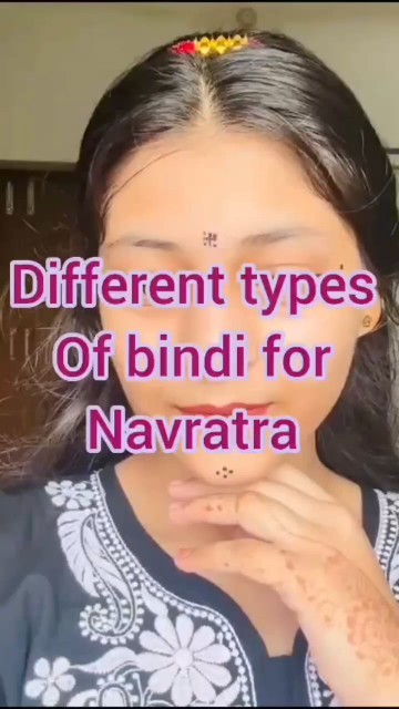 different type of Navratri style bindi #viral #viralvideo #viralshort # ...