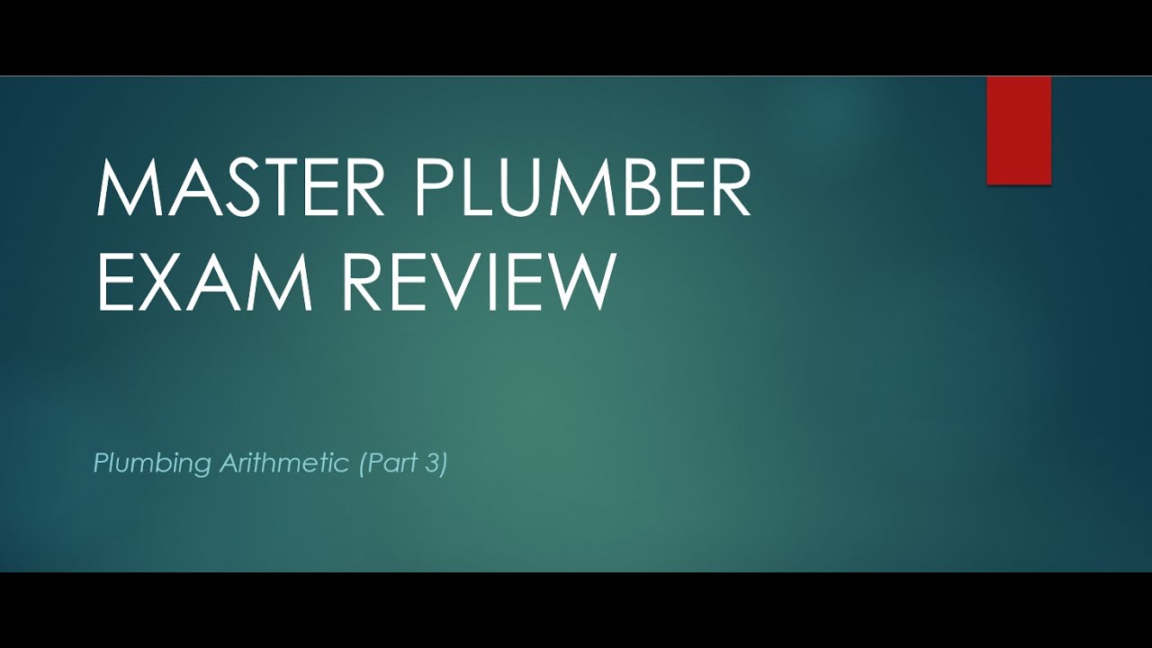 Master Plumber Board Exam Review Tagalog | Plumbing Arithmetic Part 3 ...