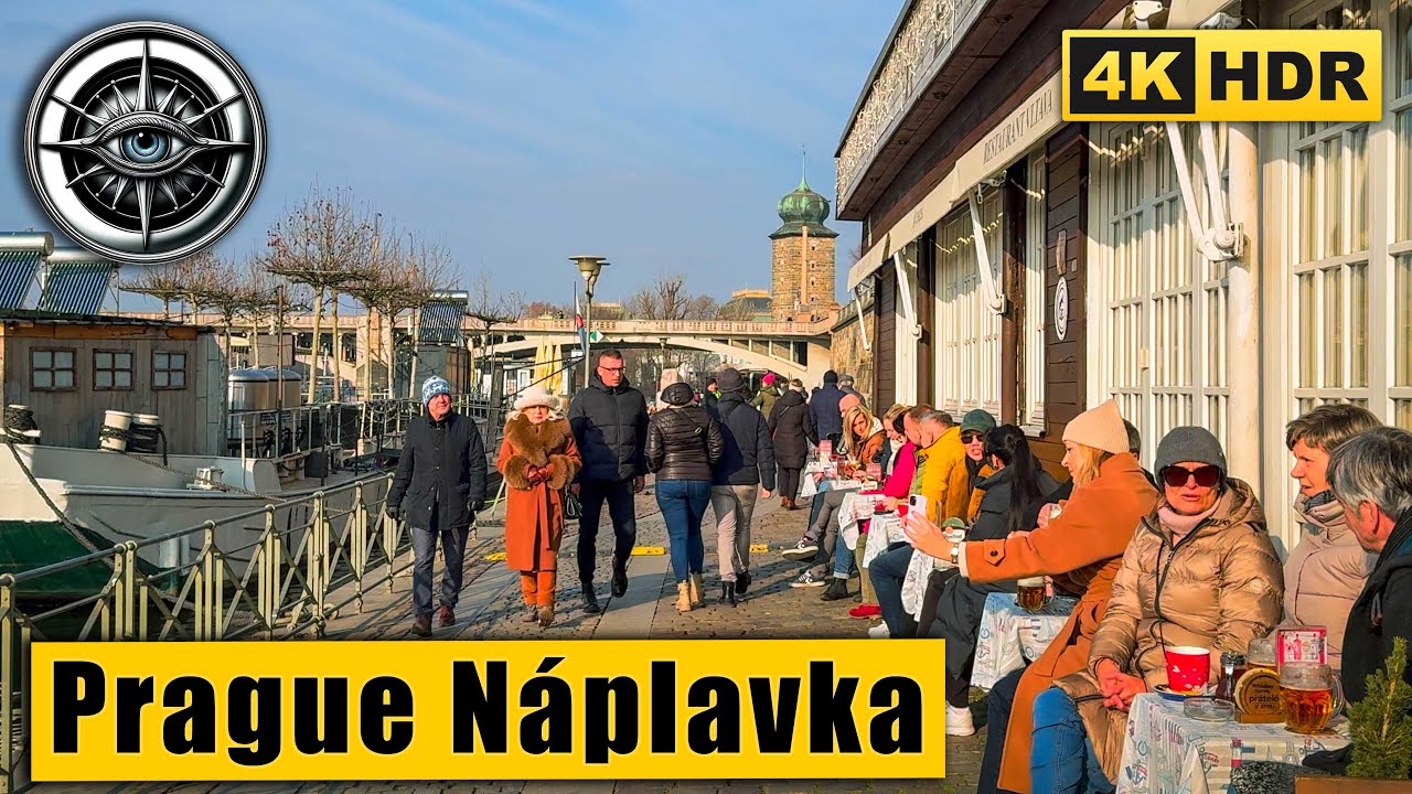 I Explored Prague Náplavka Farmers Market in Winter 🇨🇿 Czech Republic ...