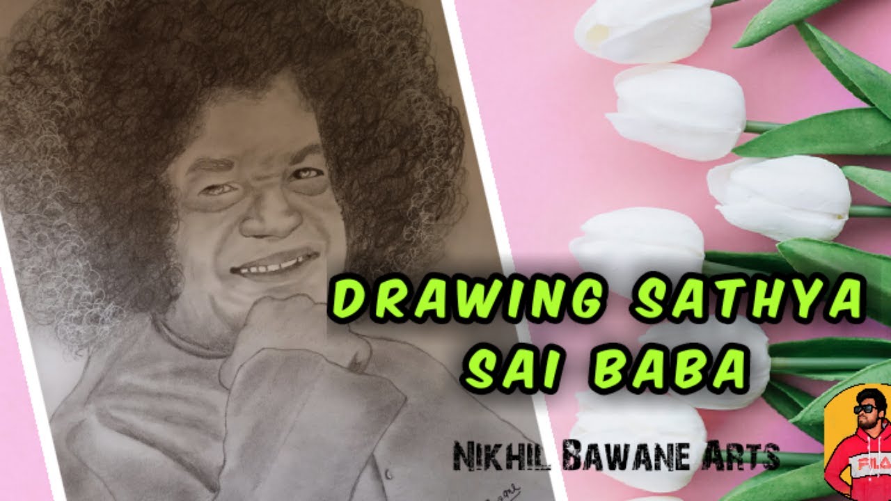 Drawing sri sathya Sai Baba - YouTube