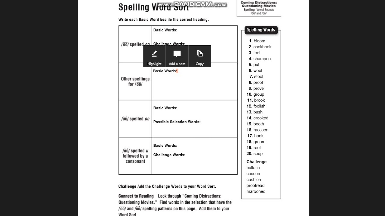 Spelling Assignment p.77 (Explanation) - YouTube
