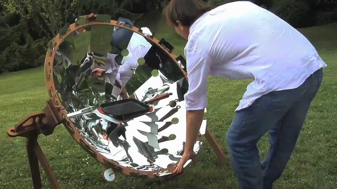 Solar Cookers - Parabolic Solar Cooker - YouTube