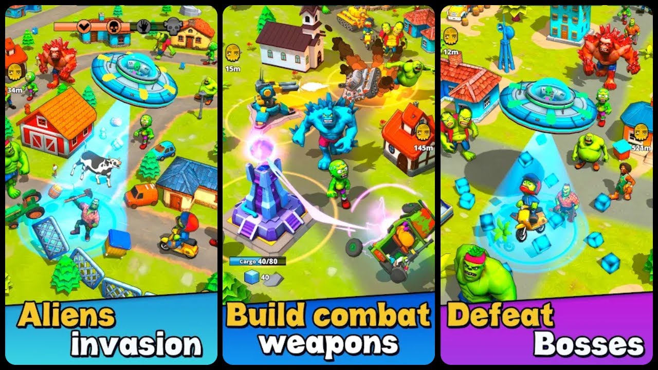 Aliens vs Zombies: Invasion Gameplay Android - YouTube