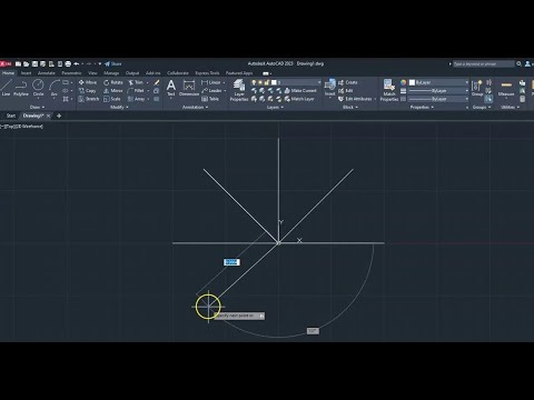 AutoCAD Tutorial - Drawing Lines With Specific Starting Points ...