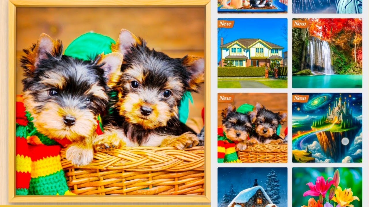 jigsaw scapes game// jigsaw puzzle 🧩 solved//cute cute poppy picture ...