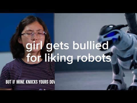 Girl gets bullied for liking robots. "Dhar Mann" reaction - YouTube
