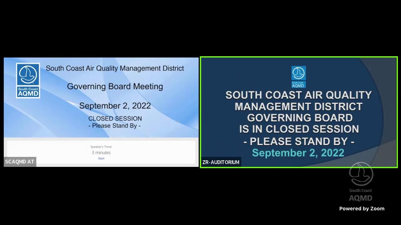 South Coast AQMD Governing Board Meeting - September 2, 2022 - YouTube