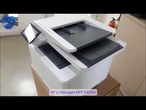 HP Printer LJ Managed MFP E42540 - YouTube