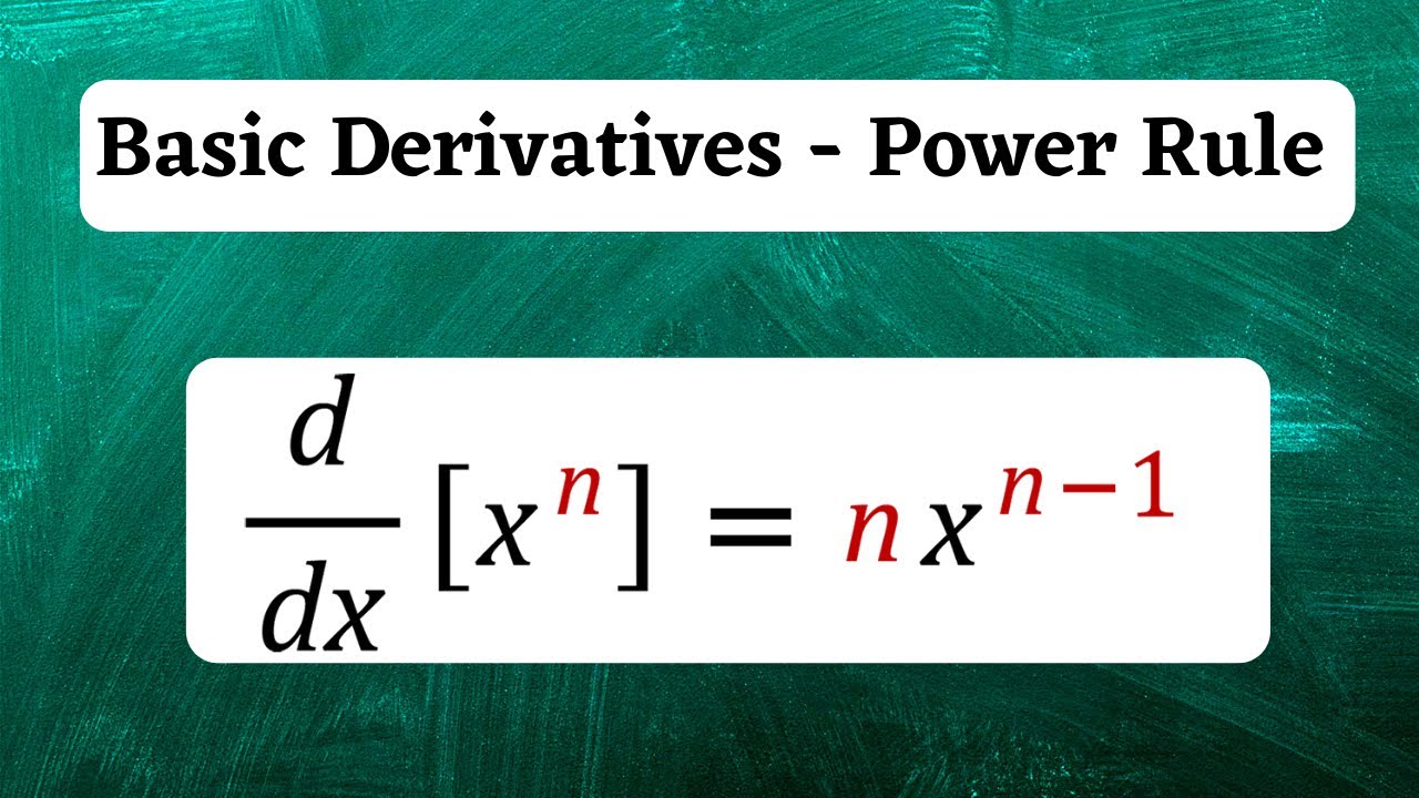 Basic Derivatives - Power Rule - Calculus - Practice Problems - - YouTube