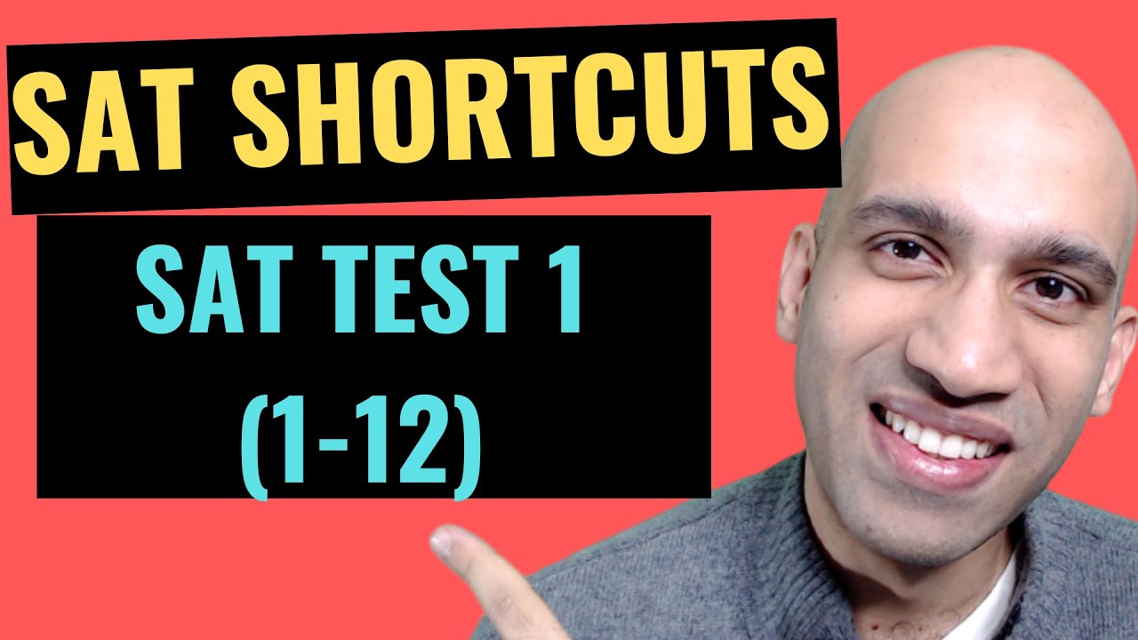 Shortcuts for the SAT Math Test 1 - No Calc: 1-12 (Boost Your Score ...