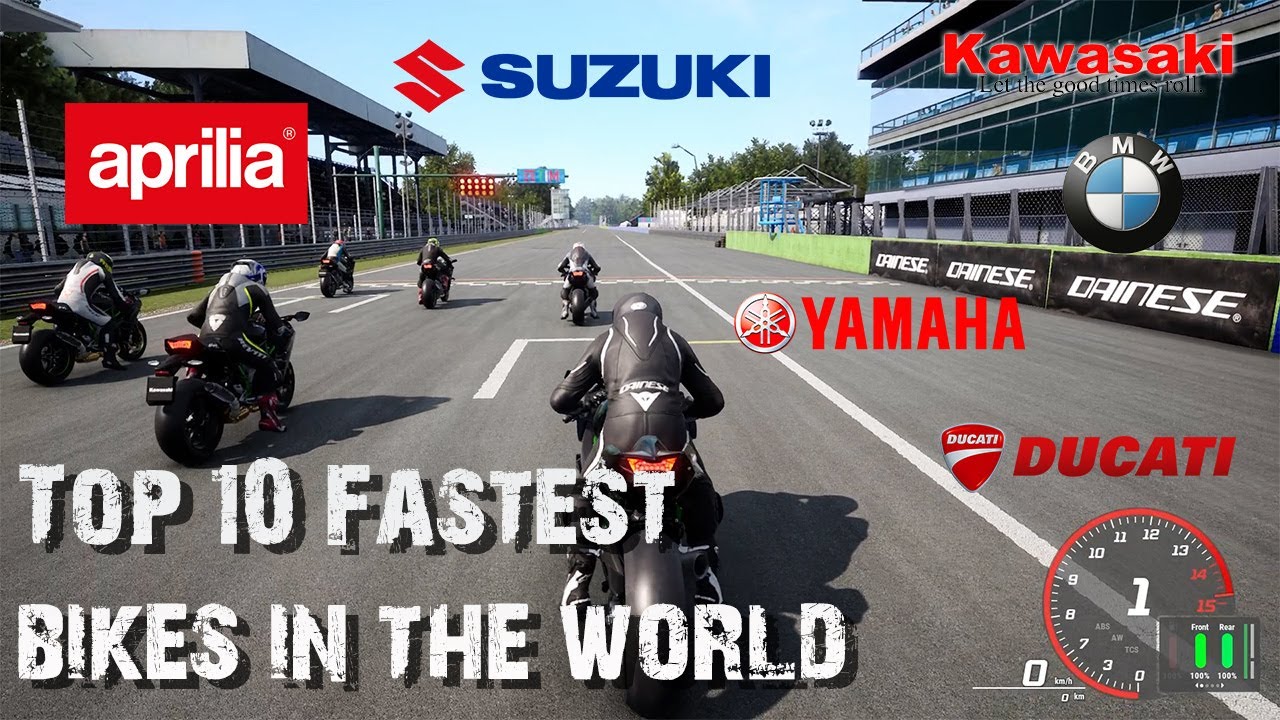 Top 10 Fastest Bikes In The World : 1000cc : Top Speed 300+ : RIDE 4 ...