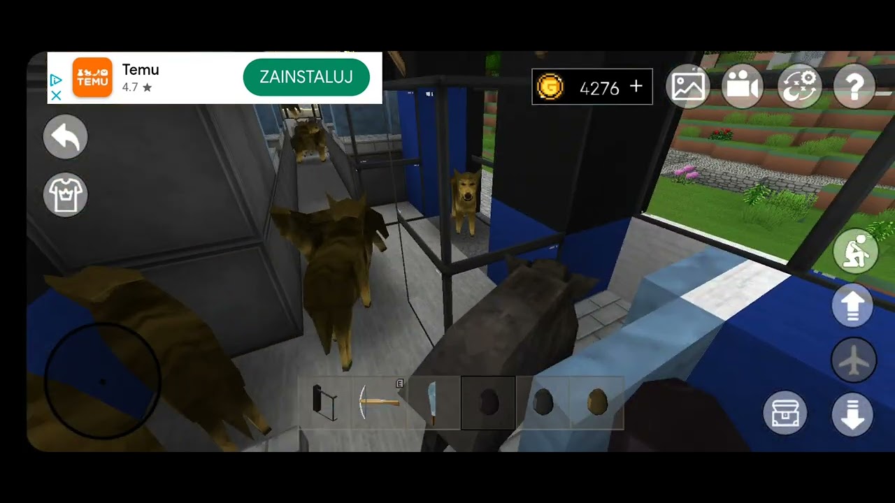 Angry Coyotes VS Wild Boar On Bus Fight In Mini Block Craft - YouTube