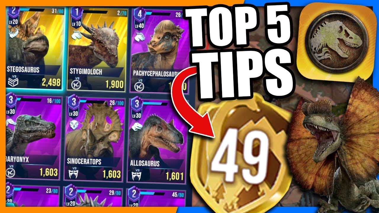 TOP 5 TIPS FOR BEGINNERS JURASSIC WORLD PRIMAL OPS | Jurassic World Primal Ops EP 35 - YouTube