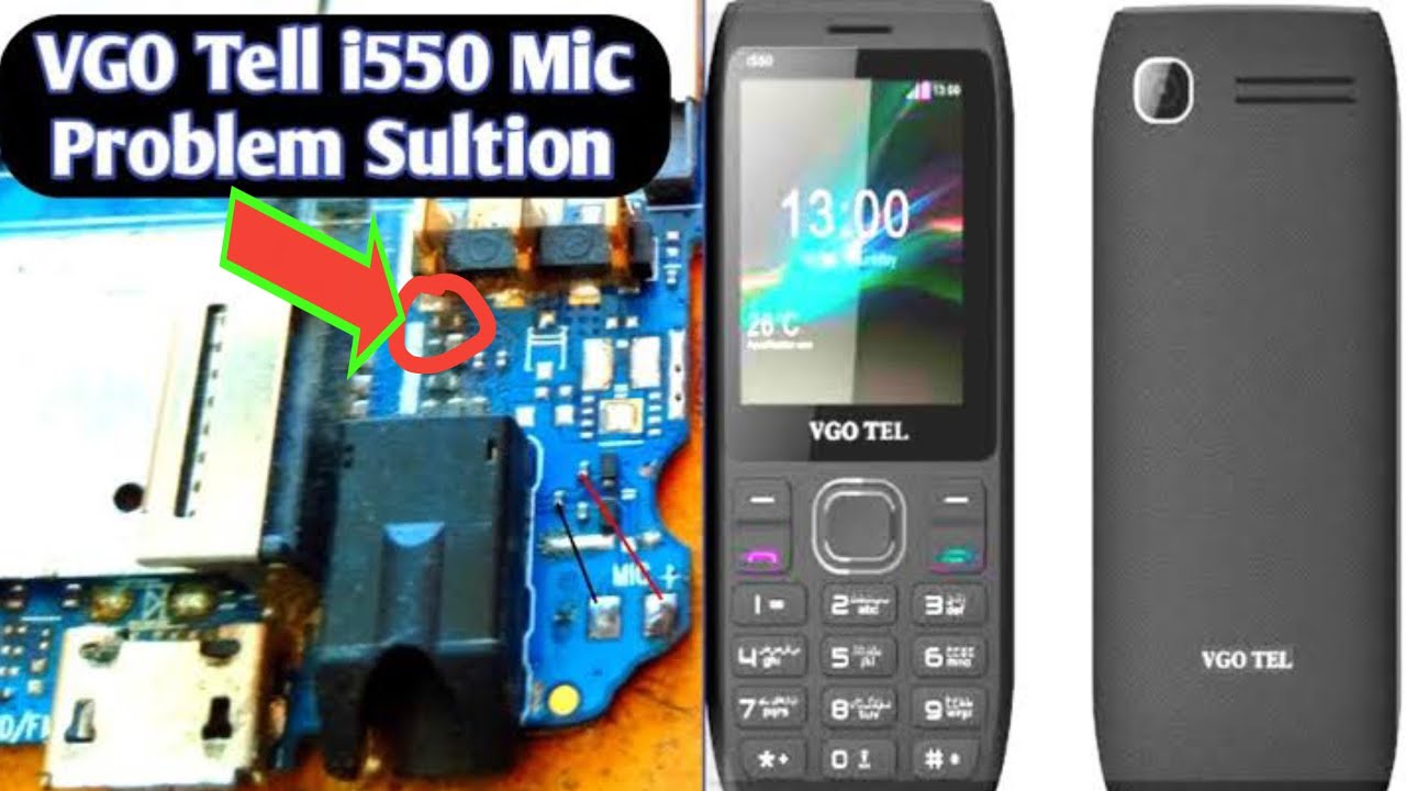 VGO TEL i550 Mic||How to Mic problem solution fix||#phone #center - YouTube