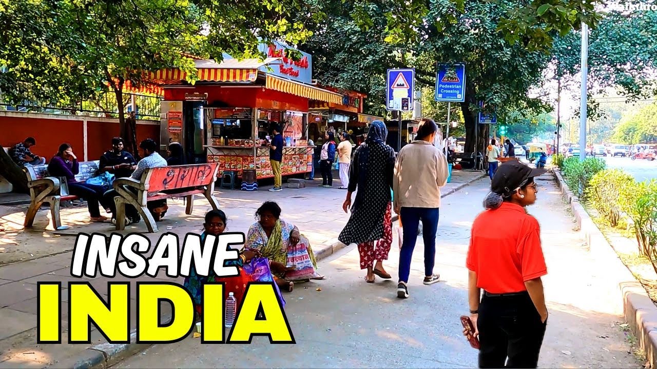 🇮🇳 New Delhi Street Life: Energy, People & City Mood | Silent ...