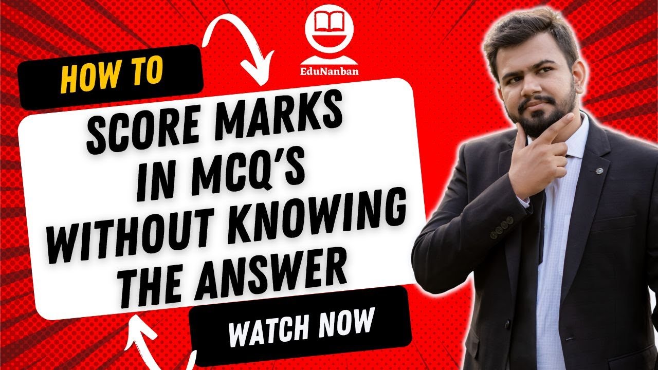 How to Attempt MCQ's (Multiple Choice Questions) in Exams - YouTube