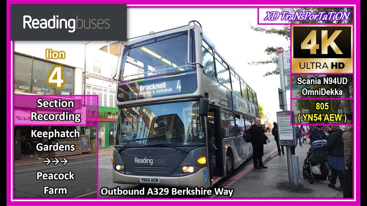 [Reading buses] Section recording | lion 4 - Bus 805 (YN54 AEW ...