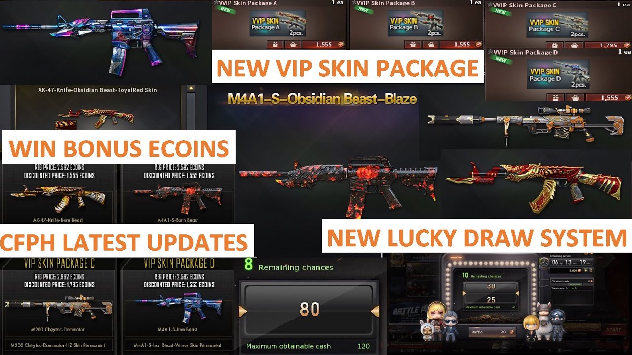 CROSSFIRE PH LATEST UPDATES NEW LUCKY DRAW SYSTEM & VIP SKIN PACKAGE ...