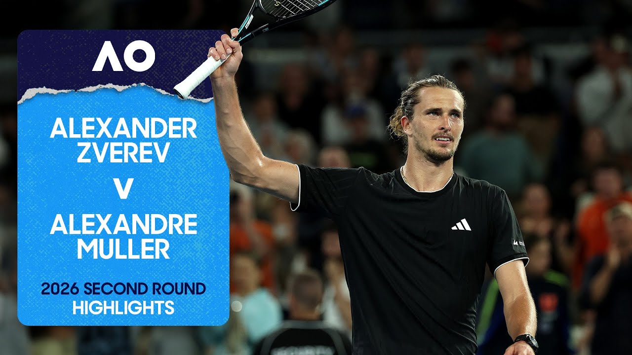 Alexander Zverev v Alexandre Muller Highlights | Australian Open 2026 ...