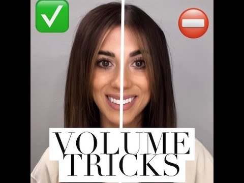 HAIR TUTORIAL: Tricks for VOLUME - YouTube