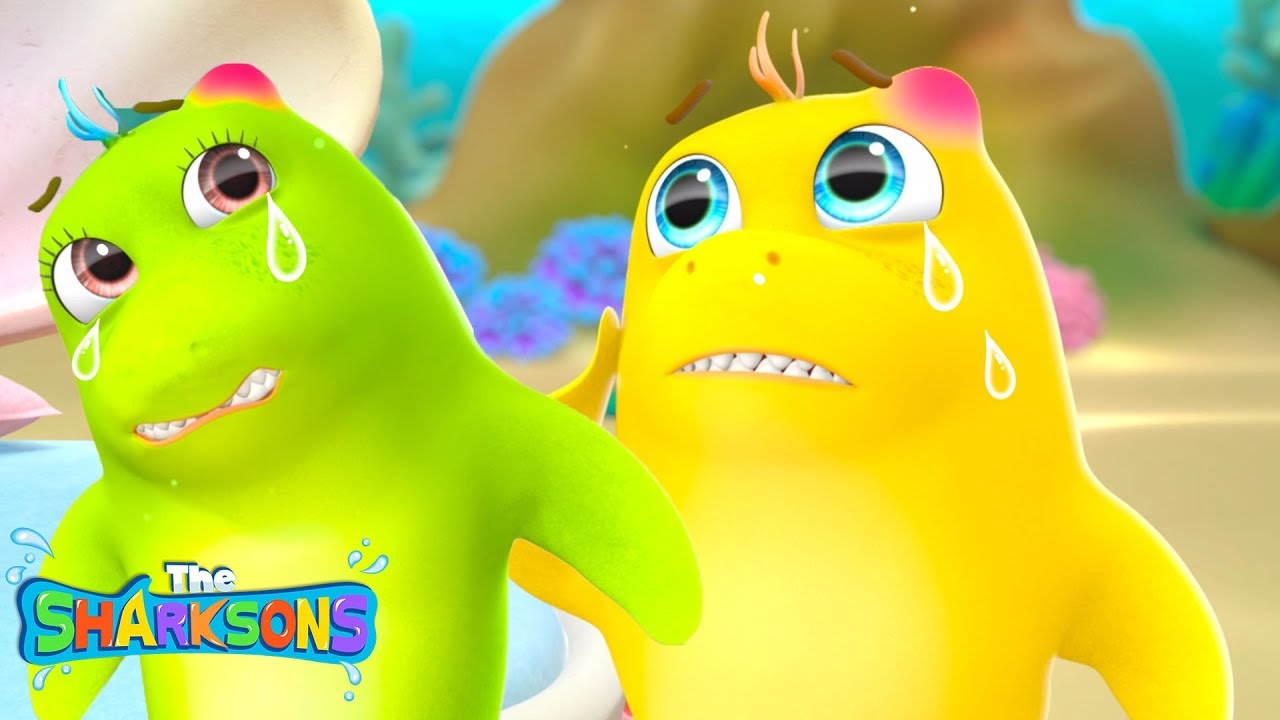 5 Little Reef SHARKS Song | Nursery Rhymes & Kids Songs! | ABCs and ...