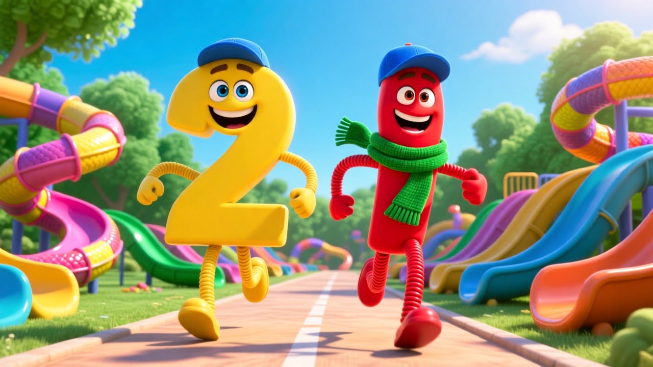 Numbers Race in Fairy Park 🏰🔢 Fun Counting Song for Kids | Learn 123 ...