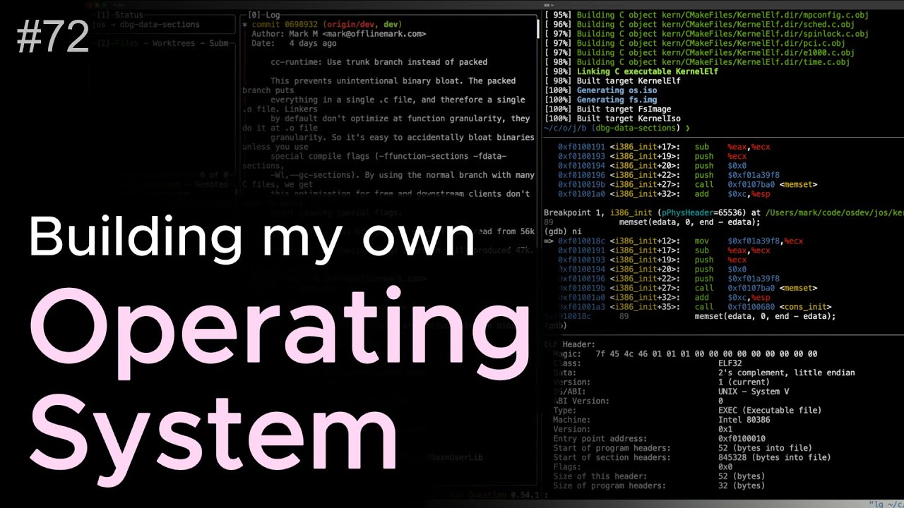 chill OS/kernel hacking in C // study with me (limine bootloader) - YouTube
