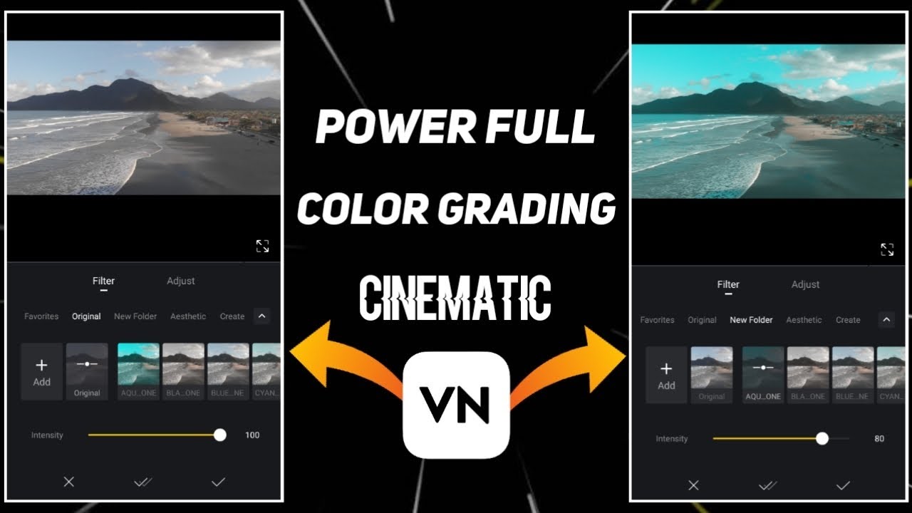 Color Grade Video in Mobile Like a Pro - VN Video Editing - YouTube