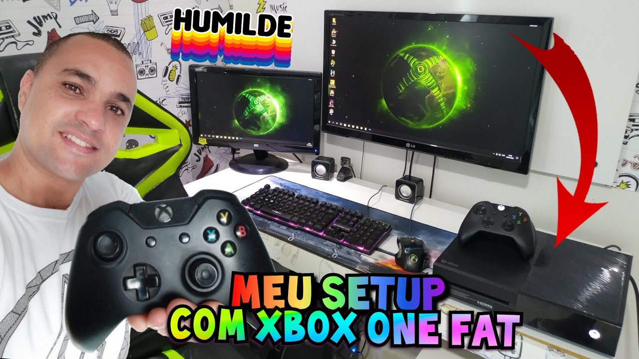 Meu SETUP com XBOX ONE FAT e falando para quem quer começar nos GAMES ...