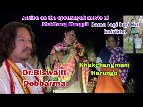 Action on the spot Nayak movie ni hai Mukthang Mangpli Dr. Biswajit Debbarma ni - YouTube