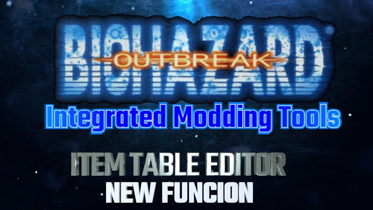 BIOHAZARD OUTBREAK ITEM TABLE EDITOR NEW FUNCTION - YouTube