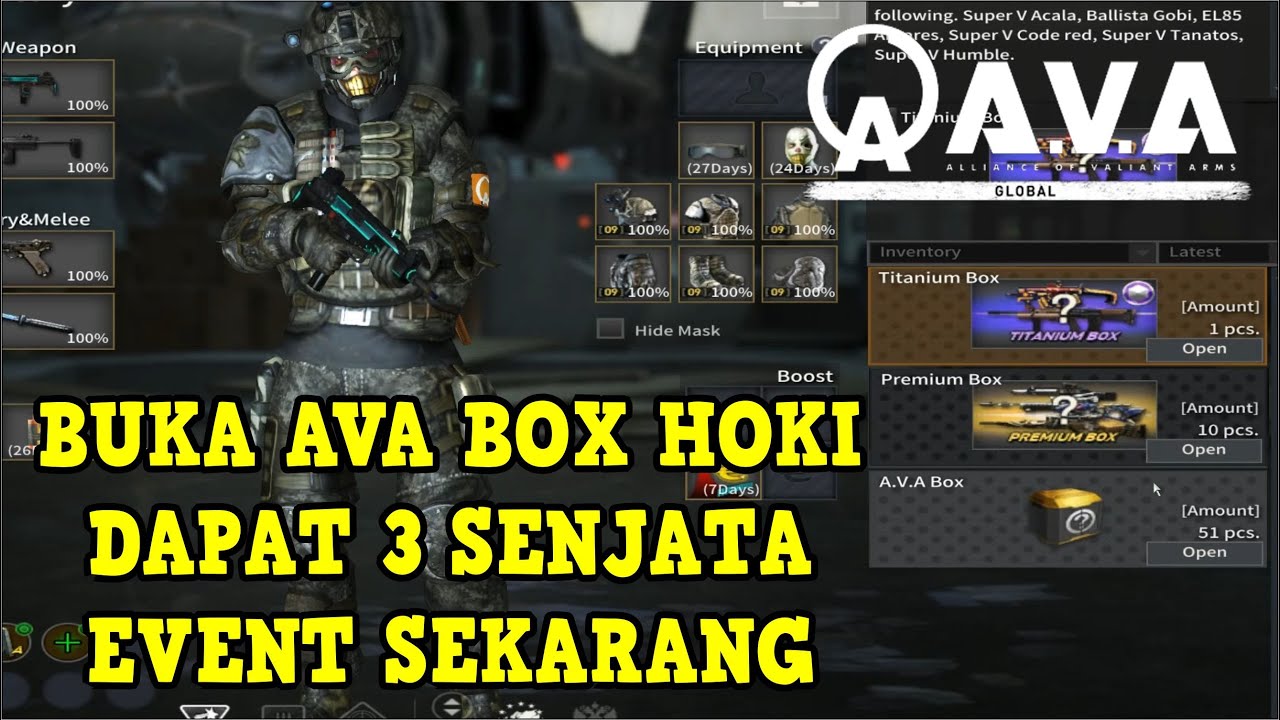 Buka 10 Premium Box & 50 AVA Box Dapatnya Senjata Event Sekarang 😮 ...