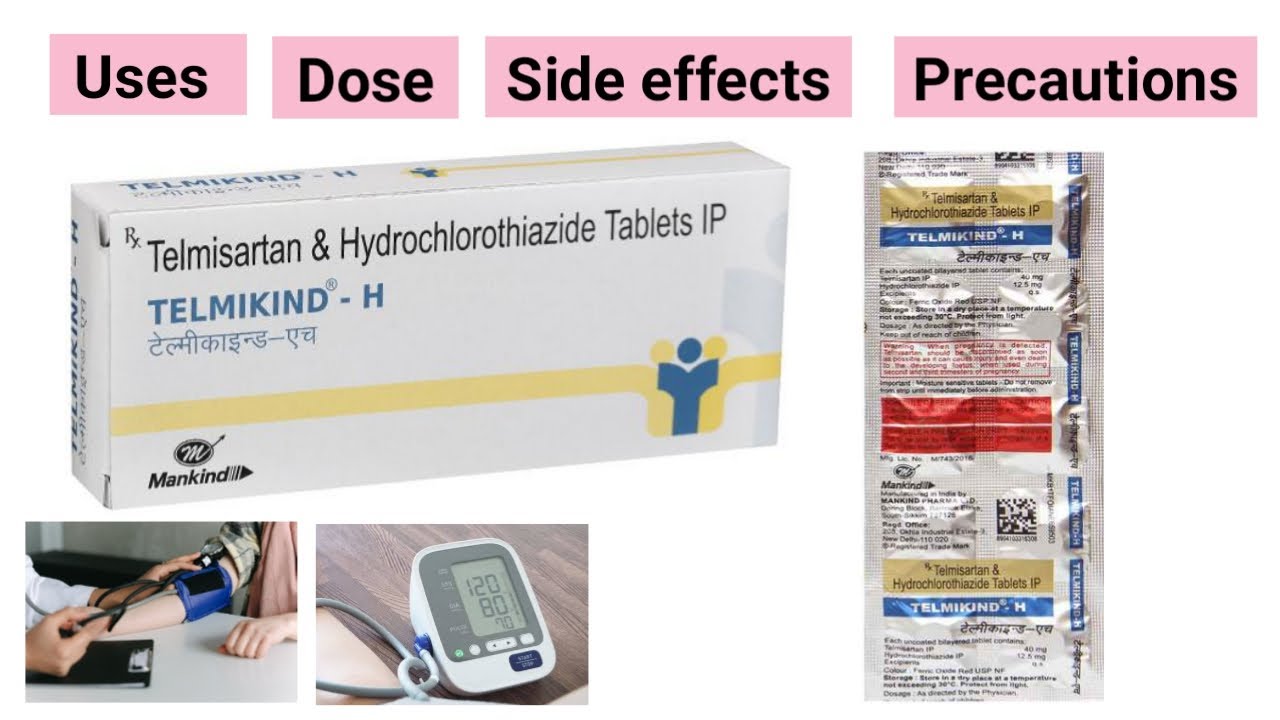 Telmikind H | telmisartan 40 mg + hydrochlorothiazide 12.5mg | in hindi ...