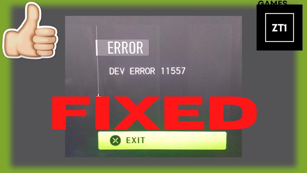 How To Fix Dev Error 11557 YouTube