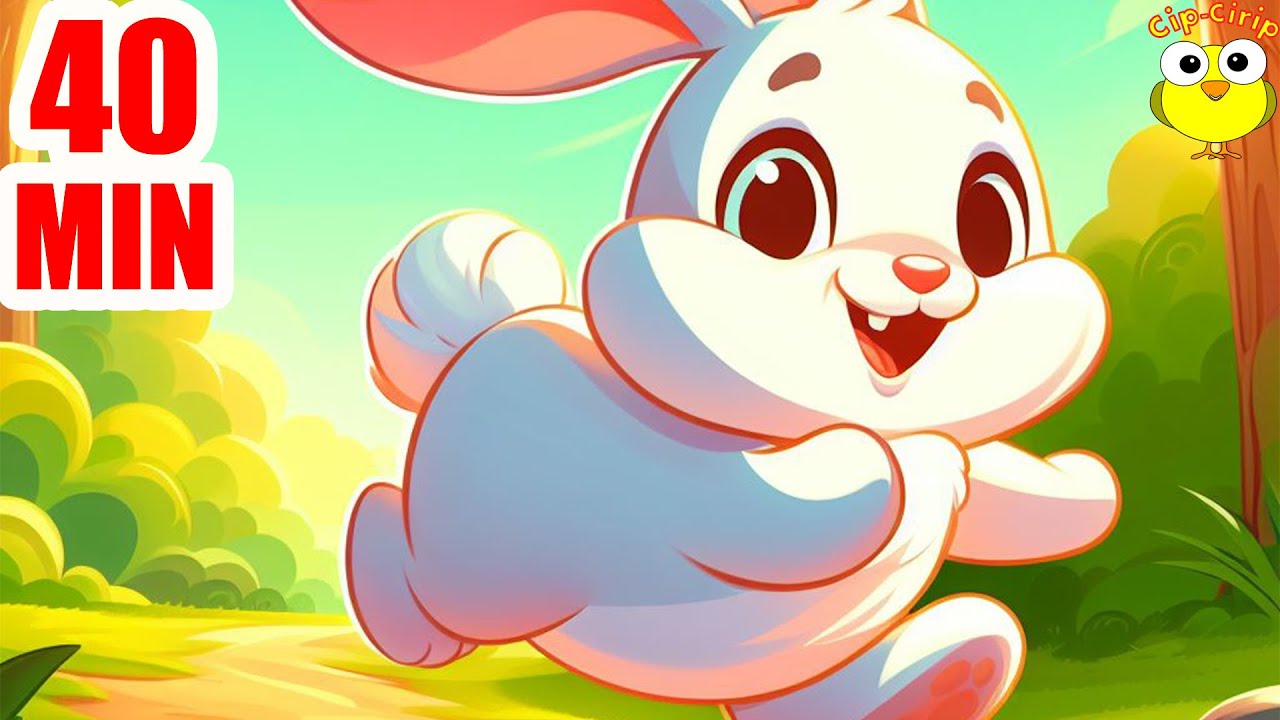 Iepuras alb si pufos, unde te grabesti? - Cantece pentru copii (desene ...