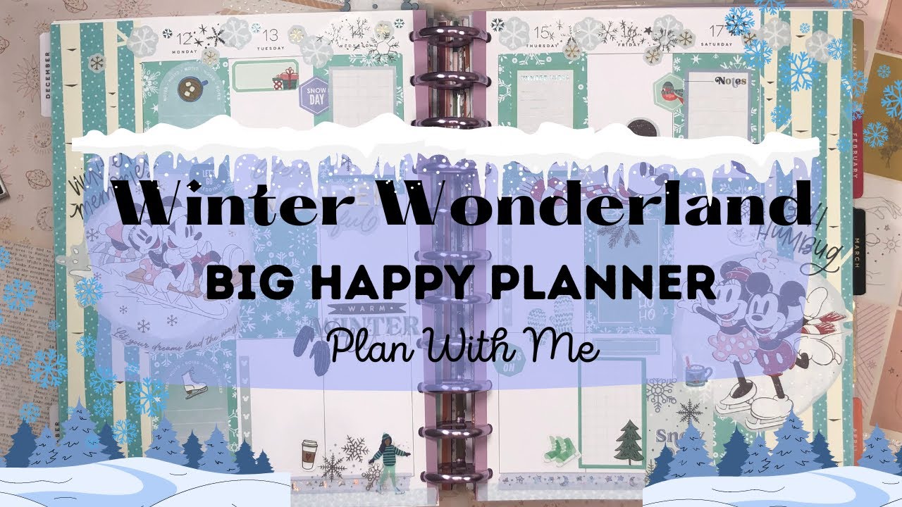 Winter Wonderland | BIG Happy Planner | Vertical | Plan With Me ...