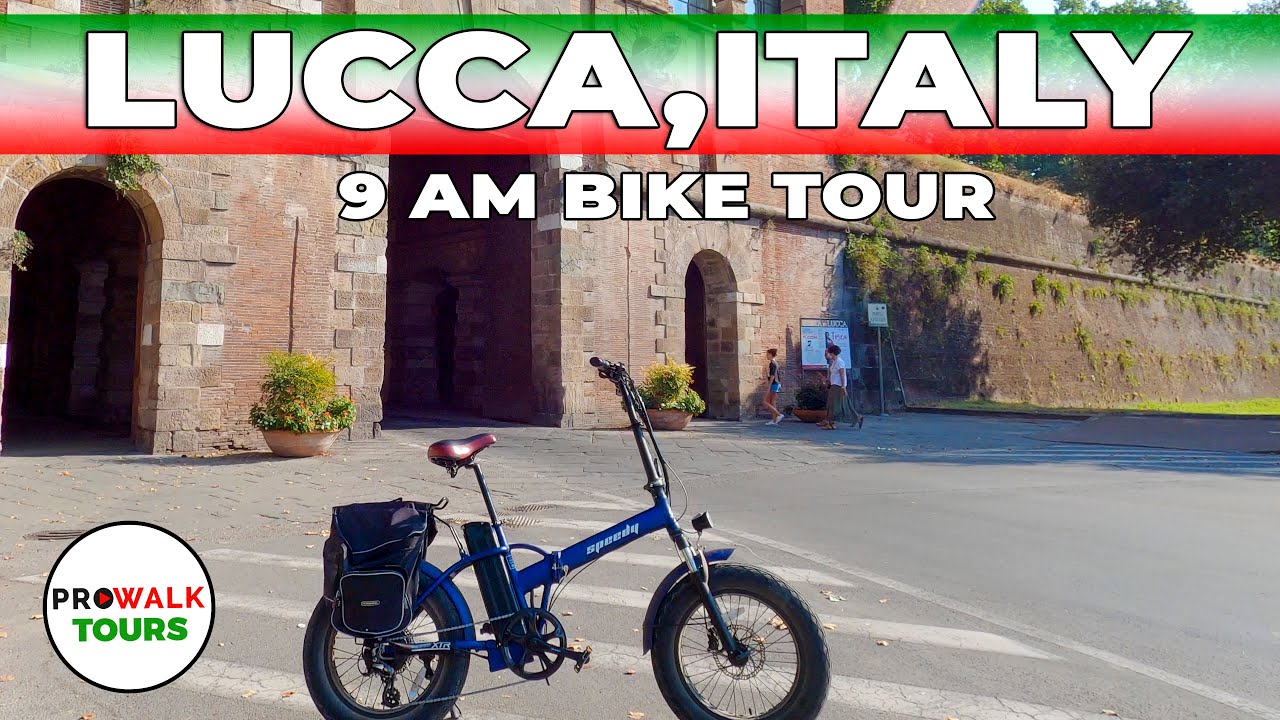 Lucca, Italy 9AM Bike Ride - YouTube