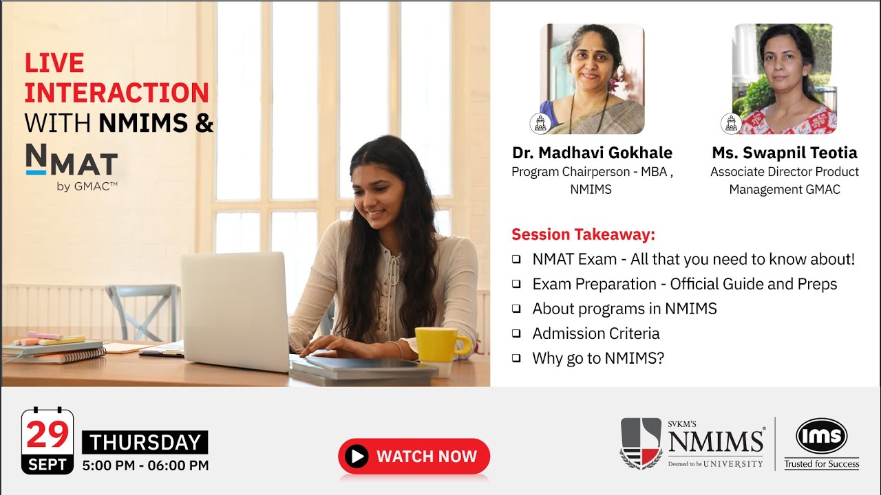 Live Interaction with NMIMS and NMAT Officials - YouTube