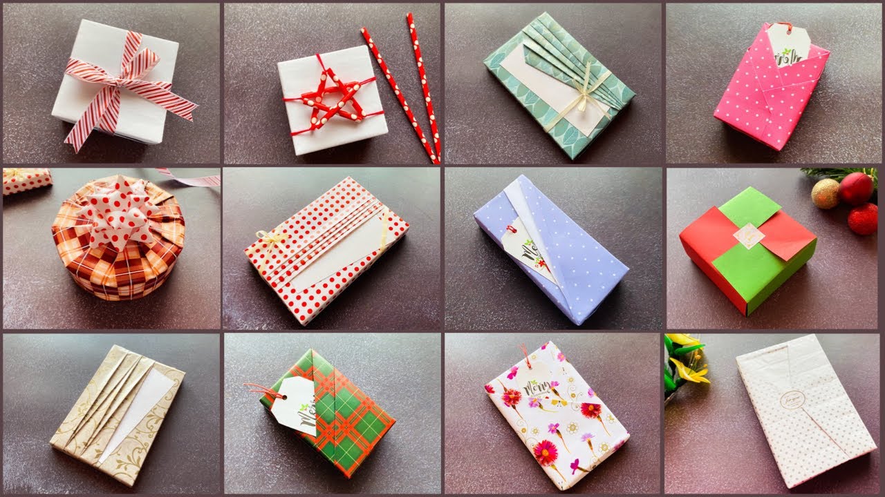 12 Elegant Gift Wrapping Ideas | DIY Christmas Gift Packing Ideas ...