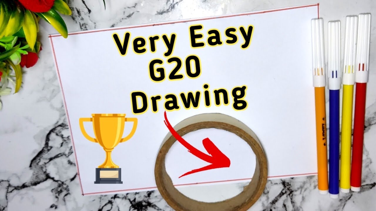 G20 Drawing | G20 Poster | G20 India Logo Drawing | Poster On G20 | One ...