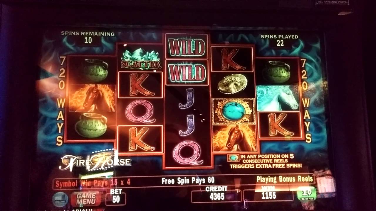 Fire Horse Slot Machine IGT w retrigger - YouTube