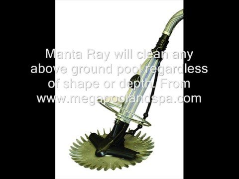 Manta Ray Above Ground Swimming Pool Cleaner - YouTube