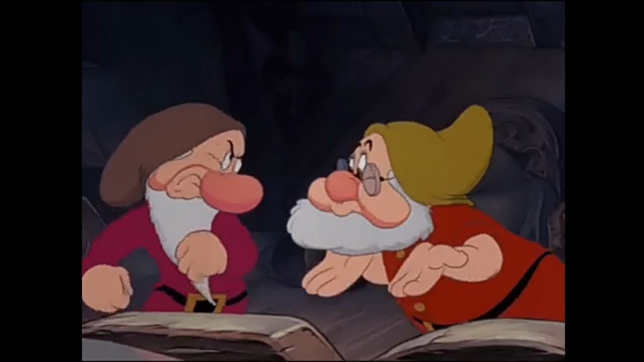 All Doc and Grumpy Interactions | Snow White and the Seven Dwarfs (1937 ...