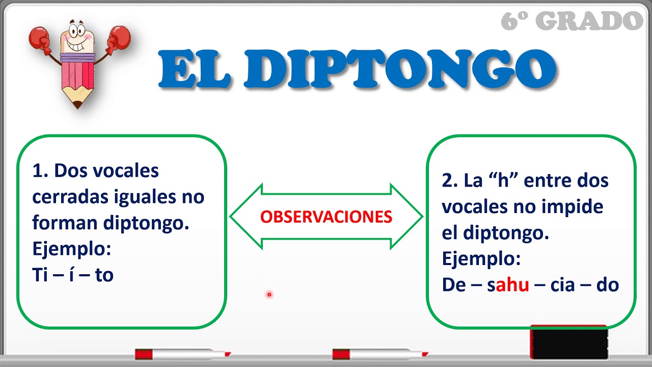 ORTOGRAFIA 6° VIDEO DIPTONGO - YouTube