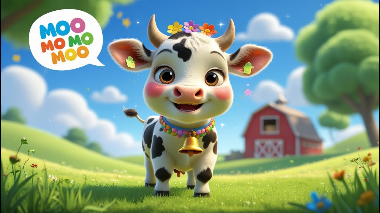 🍼🐮 Baby Cow Say Moo Moo Moo – Fun Farm Animal Song for Kids! 🐄🎵# ...