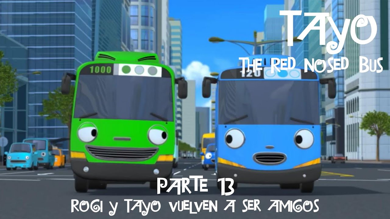 Tayo The Red Nosed Bus (1964) 🎄🦌🚌 Parte 13 Rogi y Tayo vuelven a ser ...
