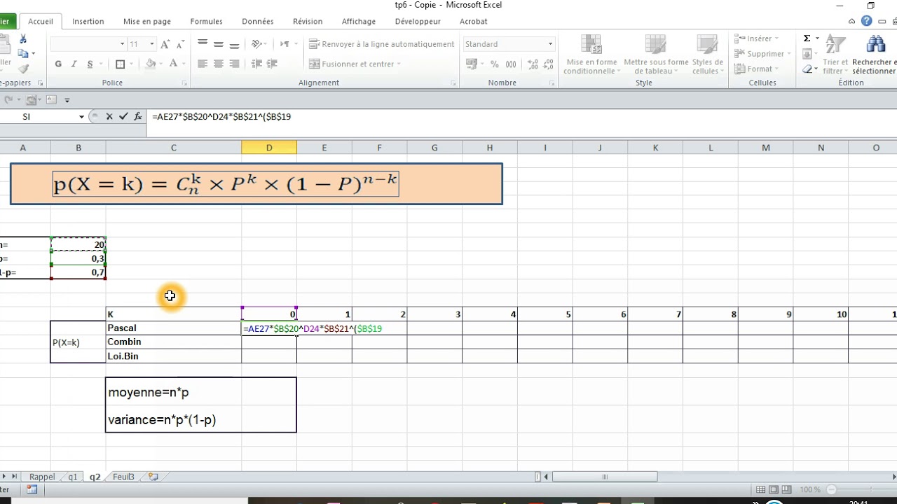 loi binomiale - YouTube