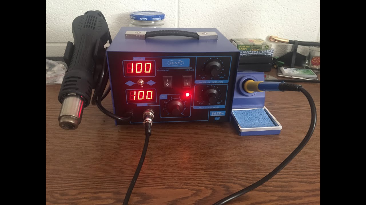 ZENY PRO 862D+ 2in1 Solder Rework Station Unboxing and First Use! - YouTube