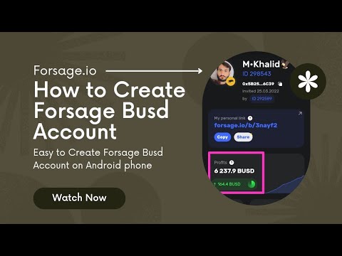 How to Registration on Forsage Busd | how to create Account Forsage.io ...