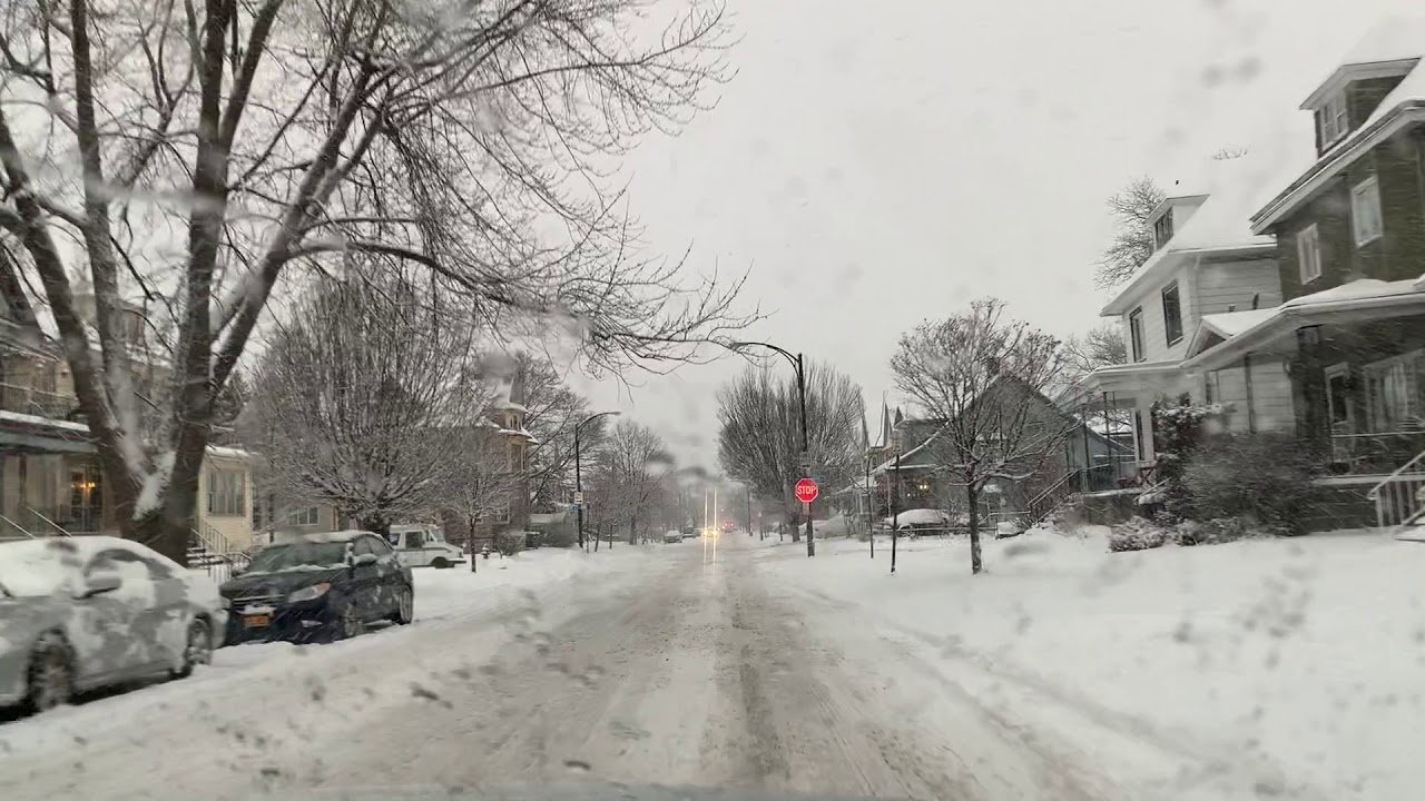 January, 2020 Drive in Snow in Buffalo New York - YouTube